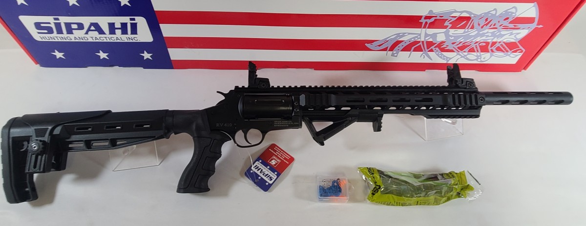 Sipahi RV410 Tactical Revolving Rifle 410 Gauge 5 Shot 20in Barrel ...