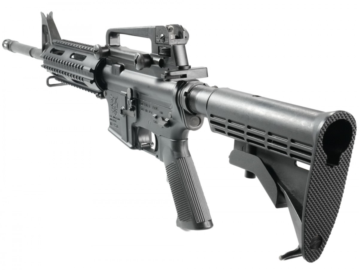 Olympic Arms M.F.R. AR15 with 16" barrel, bird cage flash hider ...
