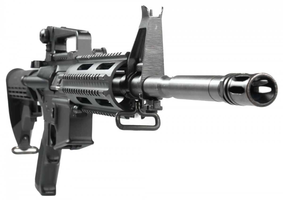 Olympic Arms M.F.R. AR15 with 16" barrel, bird cage flash hider ...